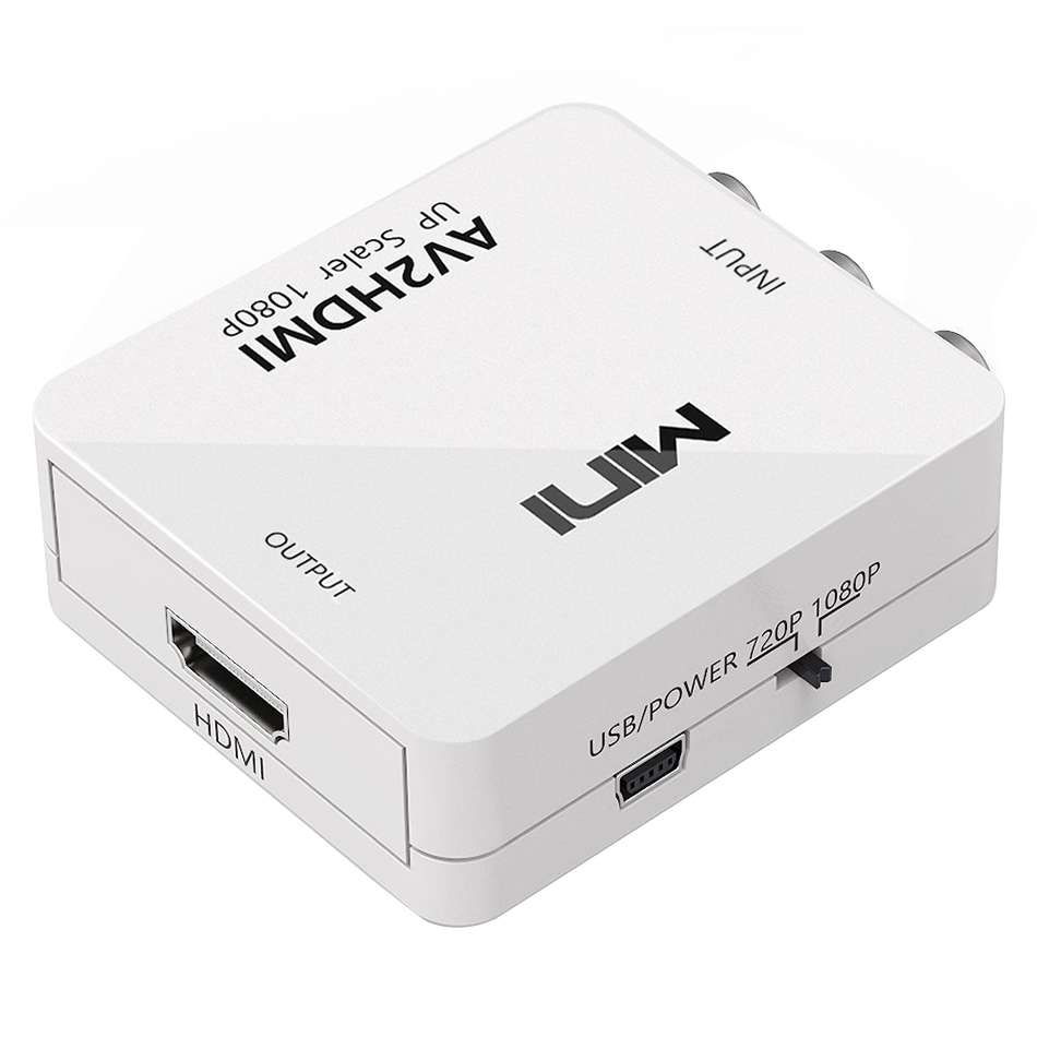 RCA / Composite / AV to HDMI Video Output Converter Adapter